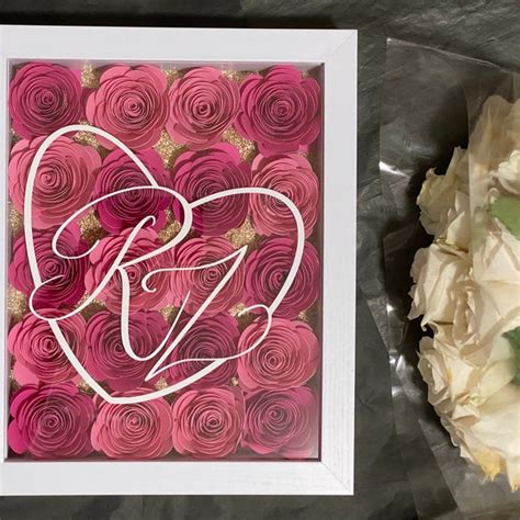 Shadow Box With Writing Etsy