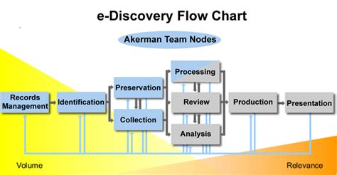 E Discovery Flow Chart Showing Where Loseys Law Firm Concentrates To