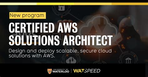 Certified Aws Solutions Architect Watspeed University Of Waterloo
