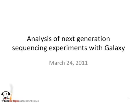 pdf analysis of next generation sequencing experiments with