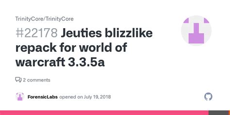 Jeuties Blizzlike Repack For World Of Warcraft 335a · Issue 22178