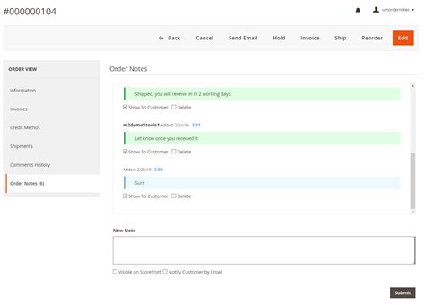 Magento 2 Order Commentnote Before And After Checkout