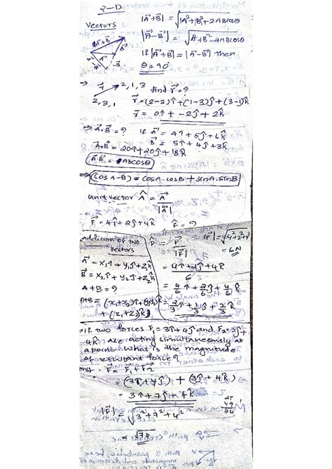 Motion In A Plane Short Notes For Ncert Physics Chapter Physics HL Studocu