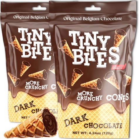 Tiny Bites Crispy Mini Waffle Cones Treats Premium