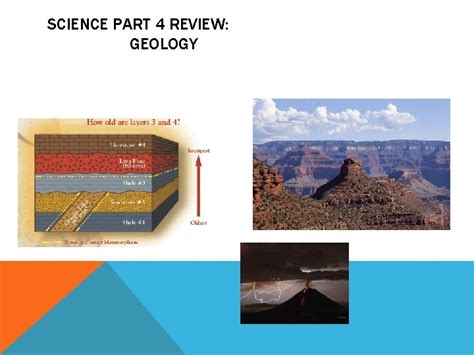 Science Part 4 Review Geology Here Are Some
