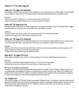 Introduction To Logical Fallacies By Savvyjake TpT