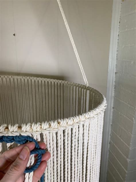 DIY Macrame Hanging Chandelier Lampshade Likely By Sea Macrame Diy