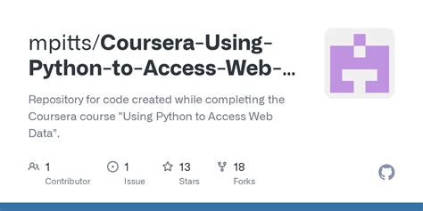 Coursera Using Python To Access Web Datachapter11py At Master