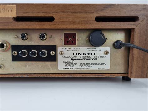 Onkyo Dynamic Four 700 Stereo Amplifier Serviced Odandd