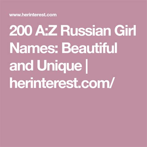Name Russian Girl 170 Russian Girl Names With Meanings Tvhg