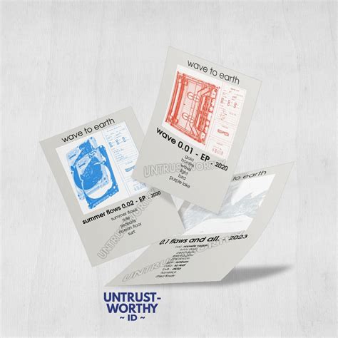 โปสเตอร์ Wave To Earth อัลบั้ม และ Ep ขนาด A5 3 ชิ้น Shopee Thailand