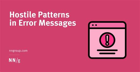 Keith Baker On Linkedin Hostile Patterns In Error Messages