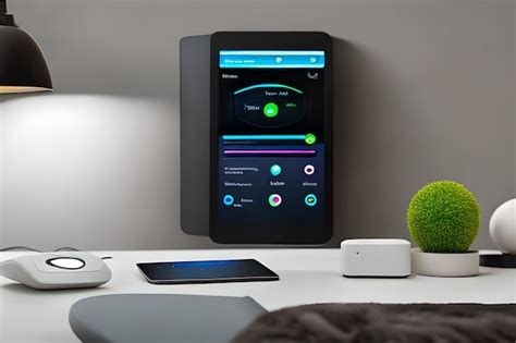 Premium Ai Image Smart Home Interface With Controlling Device