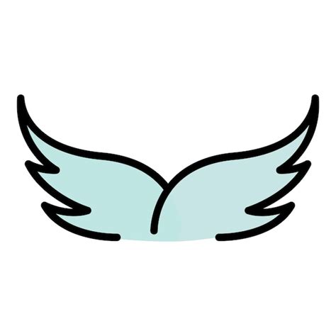 Premium Vector Linear Wings Icon Outline Linear Wings Vector Icon Color Flat Isolated
