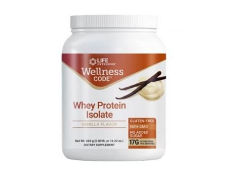 Life Extension Wellness Code™ Whey Protein Isolate Vanilla Flavor