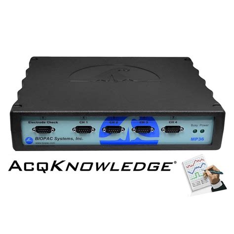Data Acquisition And Analysis System With Acqknowledge For Mp36r