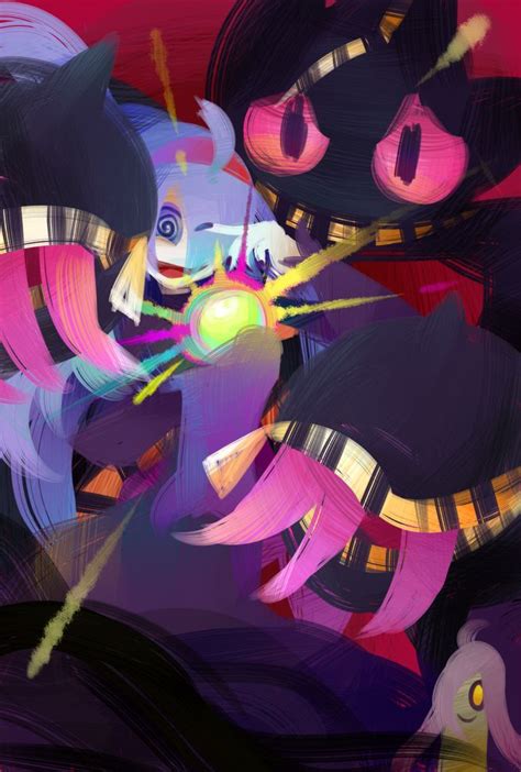 Mega Banette And Hex Maniac By Kafuka5364 On Deviantart Ghost Pokemon Pokemon Images Cool