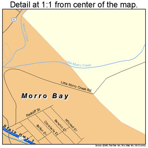 Morro Bay California Street Map 0649362