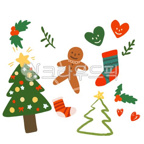 크리스마스 크리스마스스티커 성탄절스티커 크리스마스트리 크리스마스일러스트 사진이미지일러스트캘리그라피 Jungnayo작가