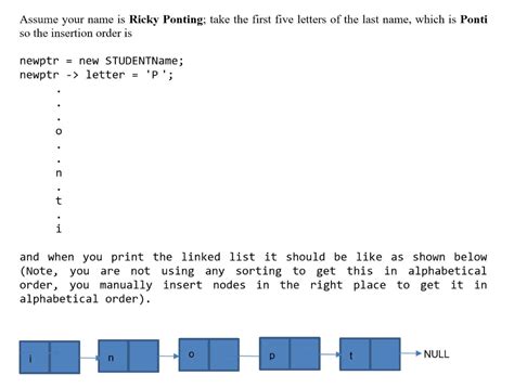 solved task 10 2 create a linked list using the following