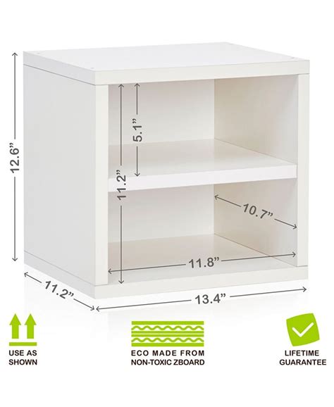 Way Basics Eco Stackable Connect Storage Cube With Shelf Macys