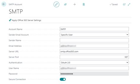 Sending Email Via Smtp In Business Central Online And On Premise Kauffmann Dynamics 365