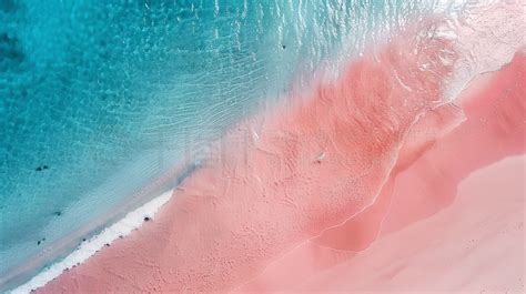 大海ai数字艺术 鸟瞰粉红色的海滩和蔚蓝的大海 Ai图片免费下载png格式4368像素编号70260688 千图网