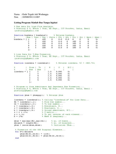 Contoh Program Matlab Gauss Seidel Pdf Ac Power Force
