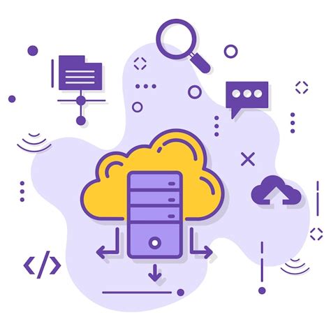 Premium Vector Enterprises Remote Storage Vector Icon Design Cloud