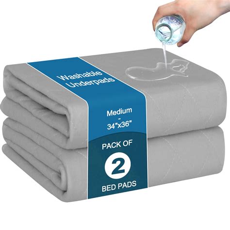 Springspirit Bed Pads Washable Waterproof 34 X 36 2 Pack