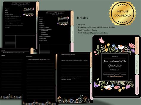 2024 2025 Circuit Assembly With Branch Representative Notebook Not Ashamed Of The Good News Jw