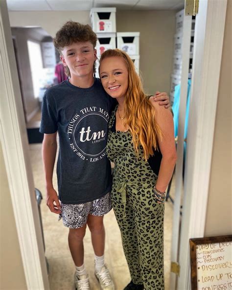 Teen Mom Maci Bookouts Son Bentley 14 Looks So Grown Up In Rare