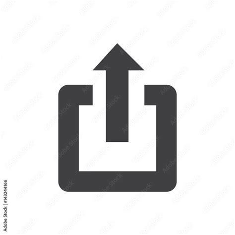 Power Arrow Symbol Icon Vector Stock Vector Adobe Stock