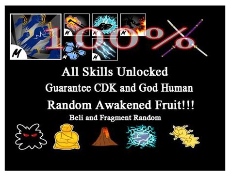 Account Blox Fruit God Humancdkrandom Fruit Awakened Level Max