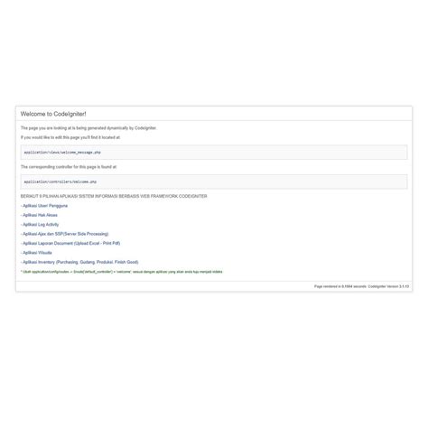 Jual Modul Dan Sistem Informasi Aplikasi Berbasis Web Full Source Code Framework Codeigniter