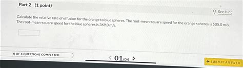 solved part 2 1 ﻿point 1see hintcalculate the relative rate