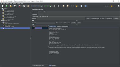 The Driver Has Not Received Any Packets From The Server Jmeter Jdbc Request Error Stack Overflow