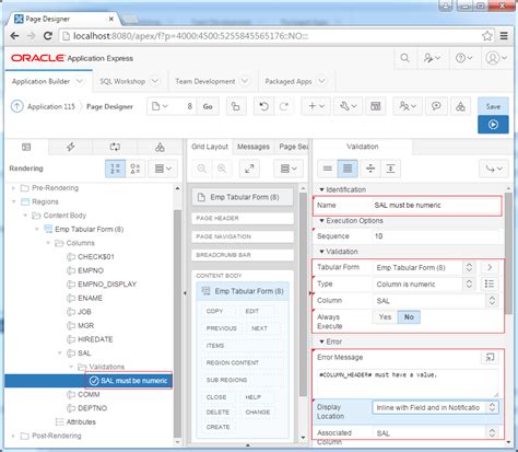 Oracle Apex Tabular Form Tutorial With Examples