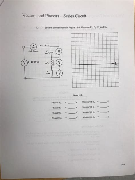 Solved Experiment 18 Vectors And Phasors Series Circuit
