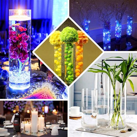Heavy Duty Clear Cylinder Glass Vases Ehomemart