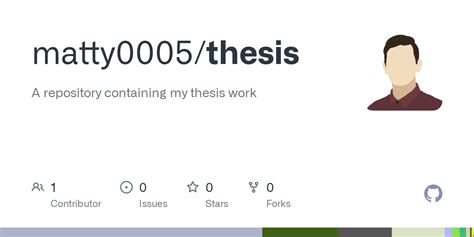 Github Matty0005thesis A Repository Containing My Thesis Work