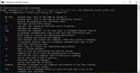 How To Shutdown Or Restart Windows 10 Pc Using Cmd