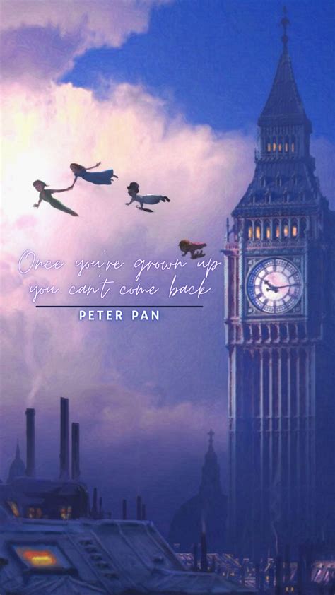 𝐏𝐞𝐭𝐞𝐫 𝐏𝐚𝐧 Disney Phone Wallpaper Tinkerbell Wallpaper Disney Poems