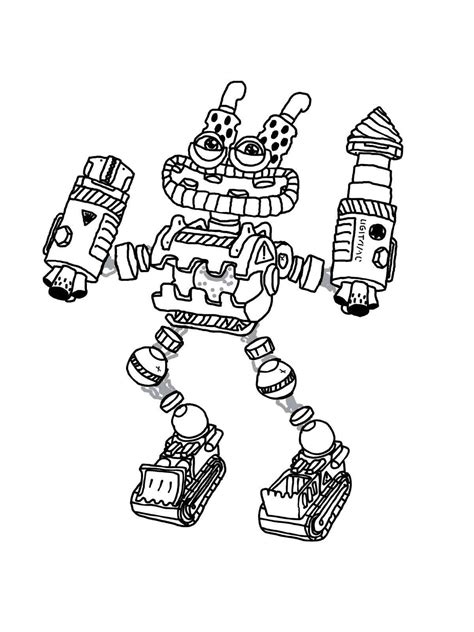 My Singing Monsters Coloring Pages Wubbox Printable