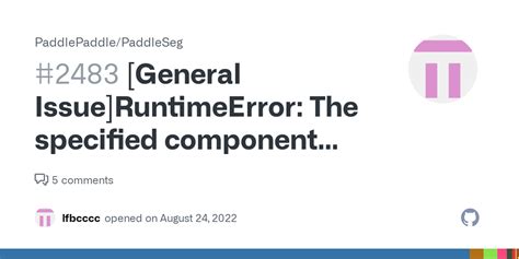 General Issue Runtimeerror The Specified Component Was Not Found Mattingdataset · Issue 2483