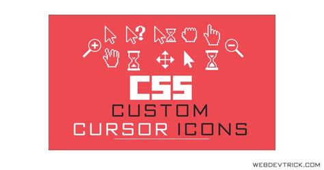 Want To Modifly Mouse Pointers Icon Check Out This CSS Custom Cursor Pointers Example Change