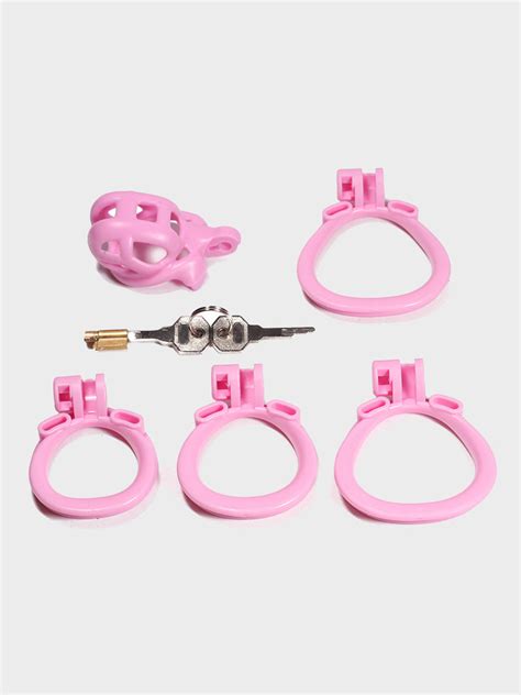 Pink Cobra Nub Tiny Resin Cock Cage Chastity Cages Co