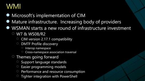 Ppt Windows Management Framework Wmf Powerpoint Presentation Free