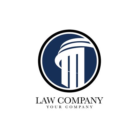 Legal Law Firm With Pillars Logo Icon Vector Template Lawyer Law Firm