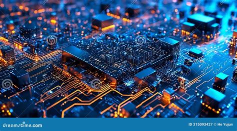 Artificial Intelligence Neurological Data Brain Stock Illustration